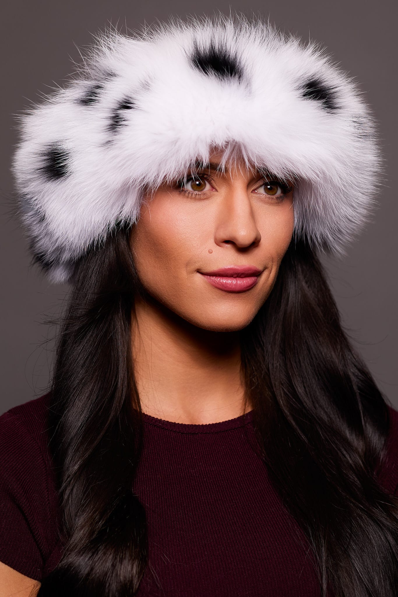 Spotted ox Fur Headband with Velcro Closure and Nylon Lining - Sitka ...